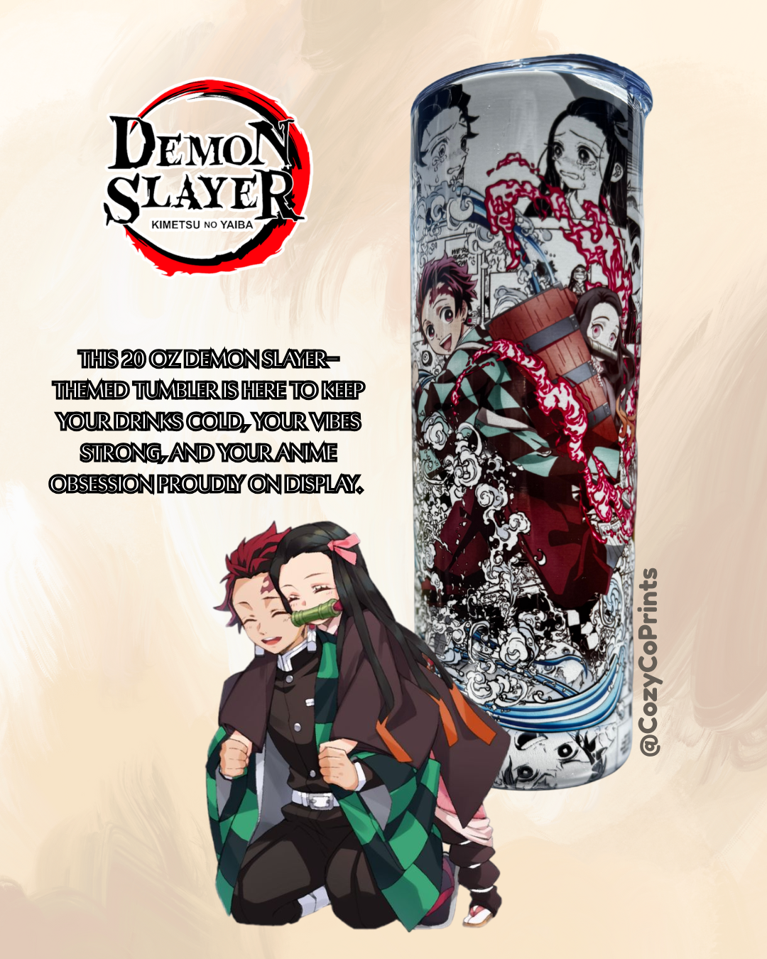 Slay your thirst like a Hashira! 💦⚔️ – Cozy Co. Prints